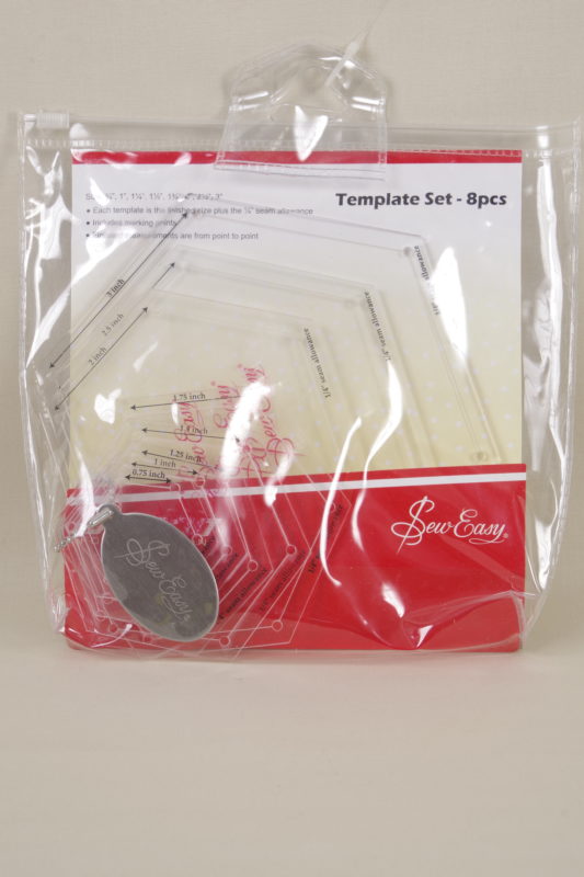Sew Easy Template Hexagon Set 8 pcs - Quiltalk